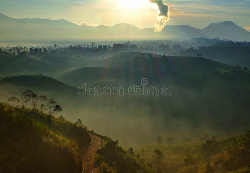 Sunrise and roll stock image. Image of roll, photographer - 75952941