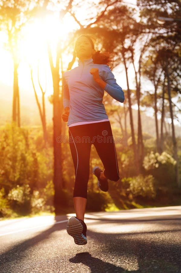 Sunrise running woman stock photo. Image of jogging, alone - 25581846