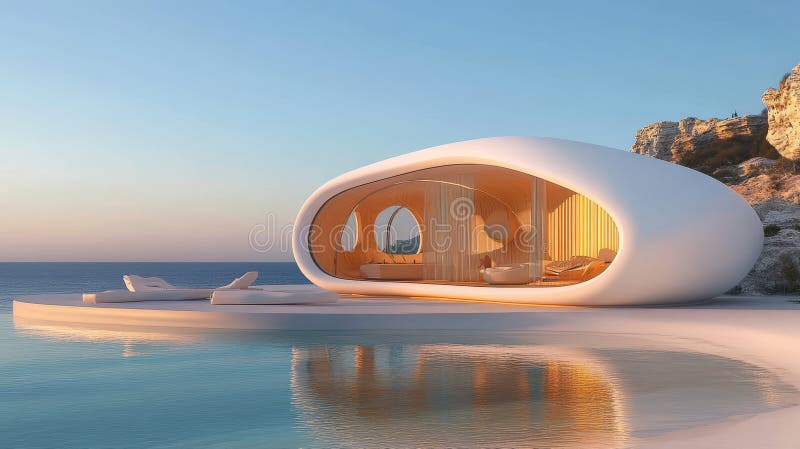 The Sunrise S Reflection on Calm Water Highlights Modern Minimalist ...