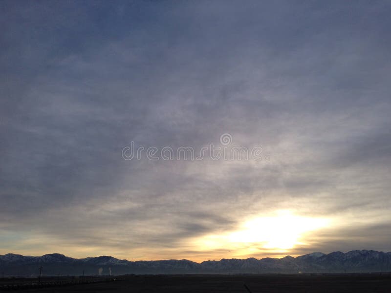 Sunrise in Salt Lake City Utah Stock Image - Image of utah, lake: 50828239