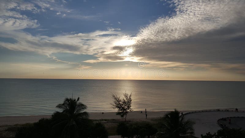 Sunrise on Samila Beach at Songkhla. Stock Image - Image of sunrise ...