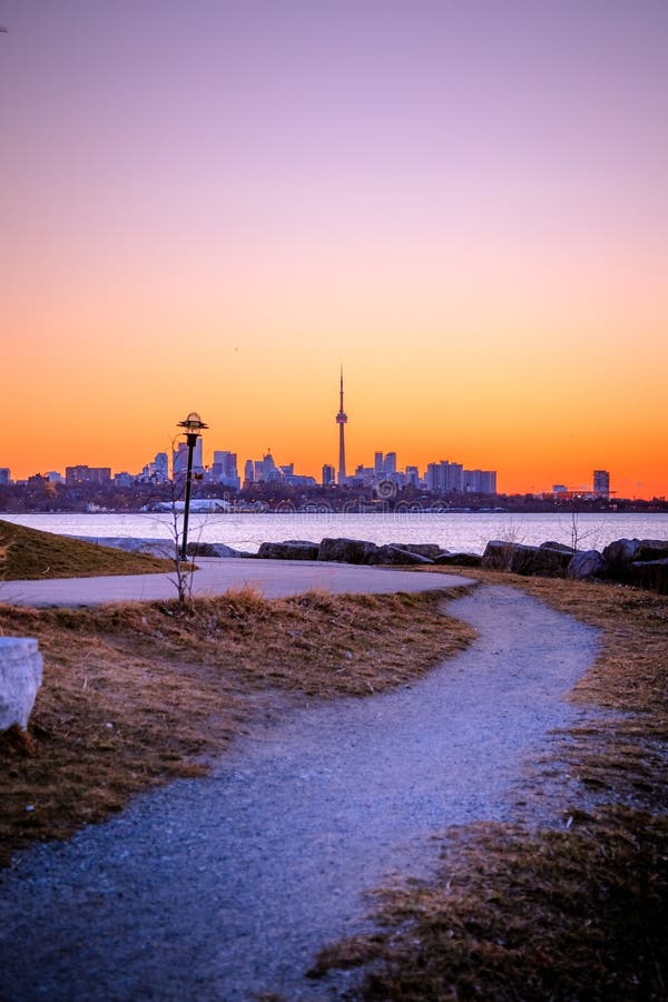 Sunrise at Sheldon Lookout Toronto Stock Image - Image of landscape ...