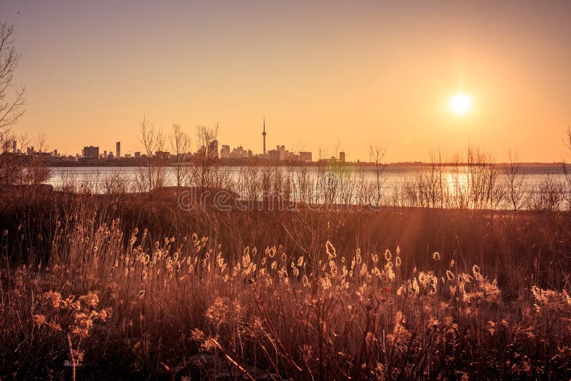 Sunrise at Sheldon Lookout Toronto Stock Image - Image of water, wild ...