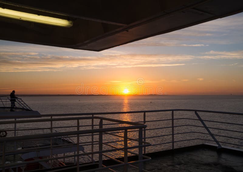 Sunrise from Ship stock image. Image of astock, north - 46449685