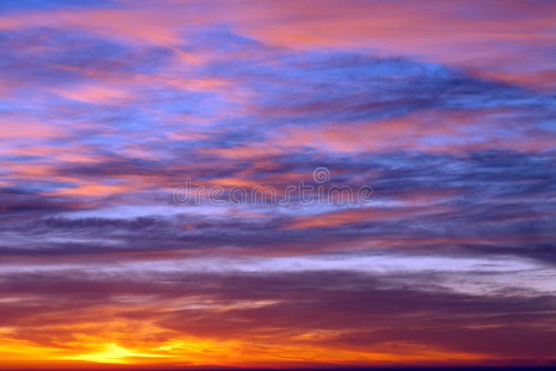 Sunrise sky stock photo. Image of fiery, scenic, multicolor - 24153490