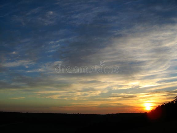 Sunrise Sky Over the Valley Stock Photo - Image of outdoor, view: 234147856