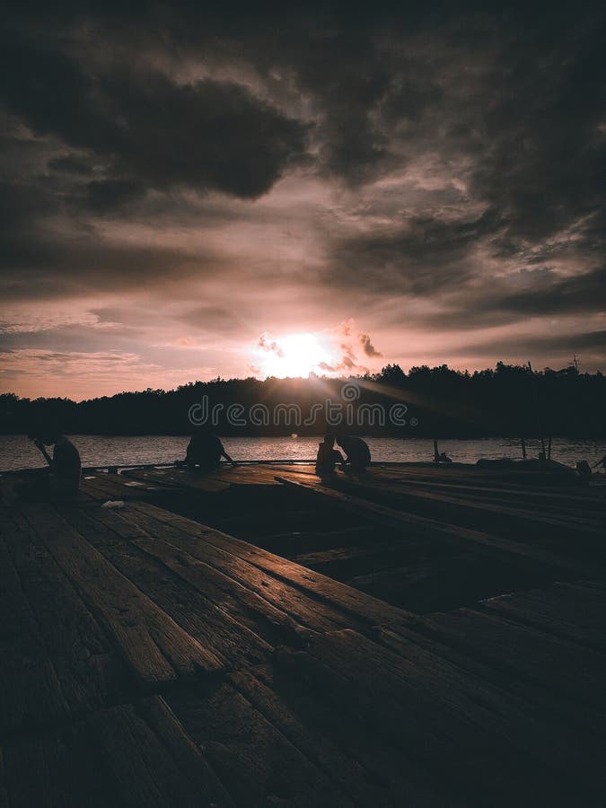 Sunrise from the Speedboat Harbour Stock Photo - Image of light ...