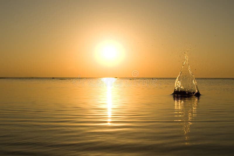 Sunrise splash stock photo. Image of reflection, egypt - 10692236