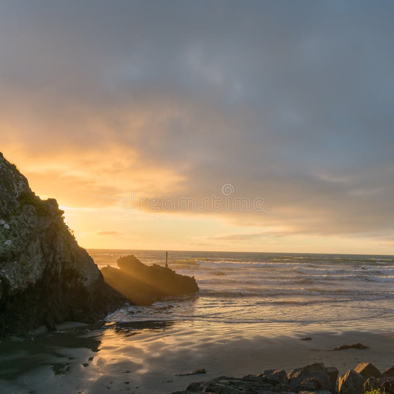 Sunrise Sumner beach stock photo. Image of people, region - 93404114