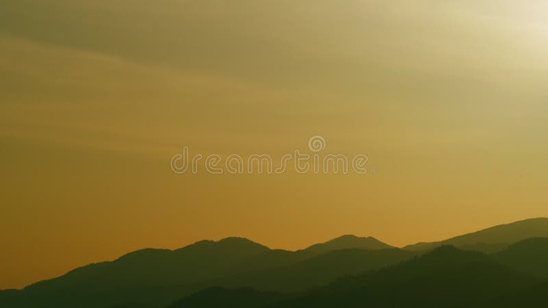 Sunrise. Sun Rising Behind the Mountain. Dramatic Sunrise Sky Over ...