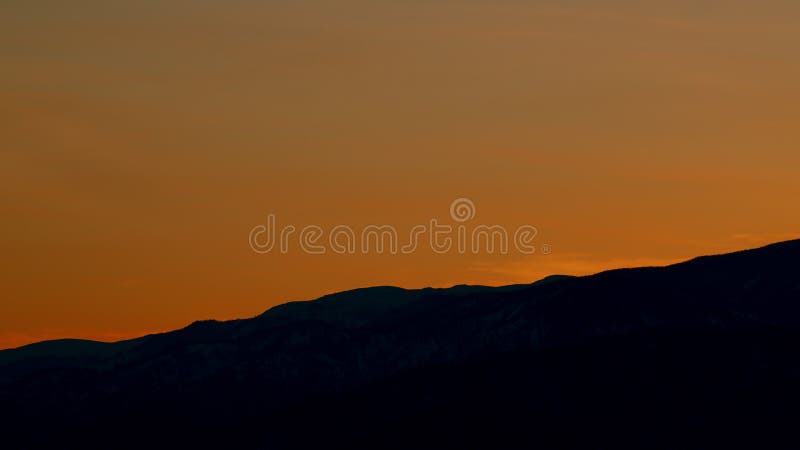 Sunrise. Sun Rising Behind the Mountain. Dramatic Sunrise Sky Over ...