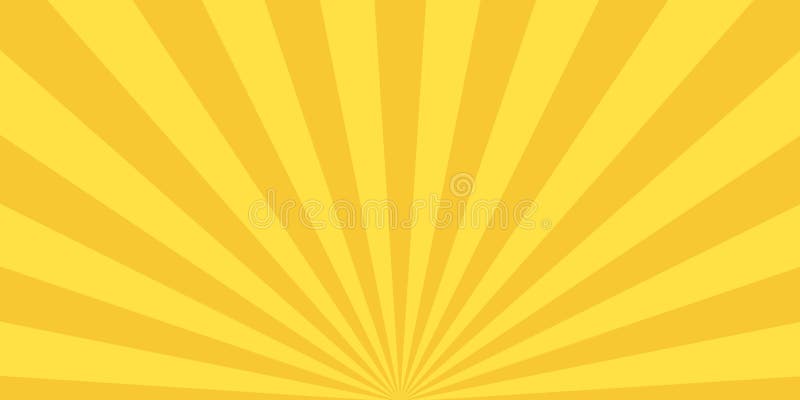 Sunrise Sunbeam Rays, Yellow Lines Stock Vector - Illustration of ...