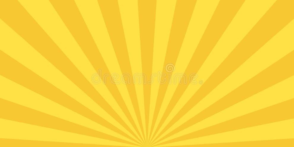 Sunrise Sunbeam Rays, Yellow Lines Stock Vector - Illustration of ...