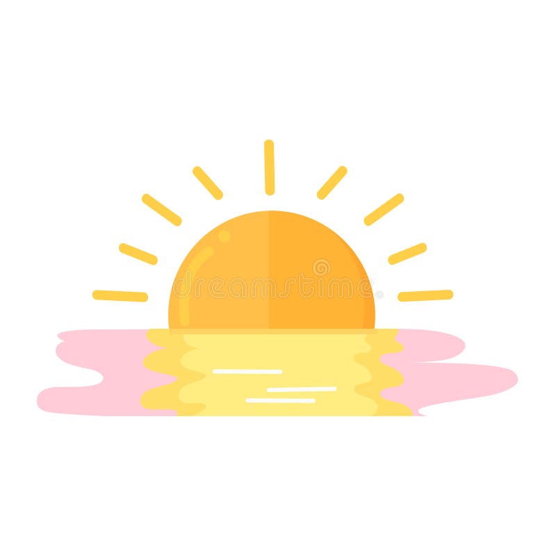 Sunrise Sunset Icon Clipart Logotype Isolated Vector Illustration Stock ...