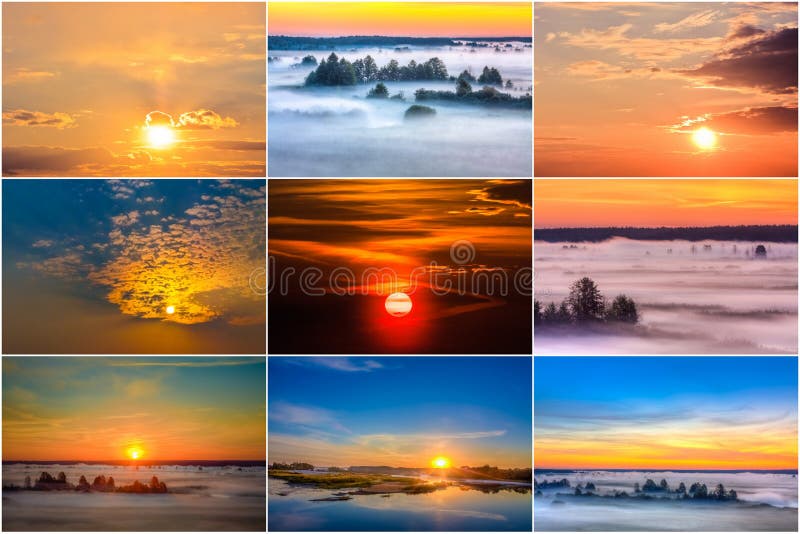 Sunrise and sunset. stock image. Image of happiness, relax - 39152551