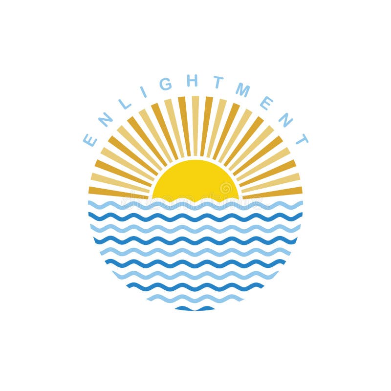 Sunrise Sunshine Theme Sign Stock Vector - Illustration of enlightment ...