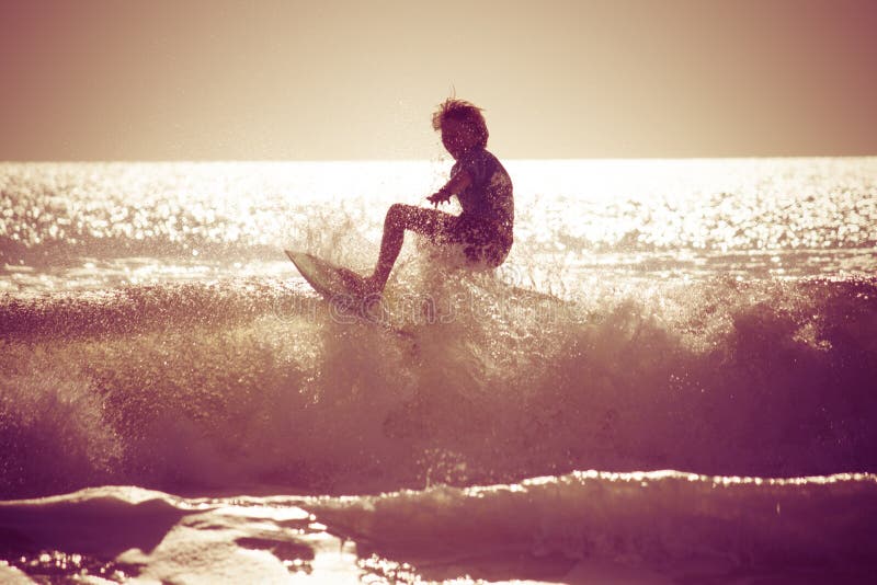 Sunrise Surfing editorial image. Image of surfer, vacation - 49016820