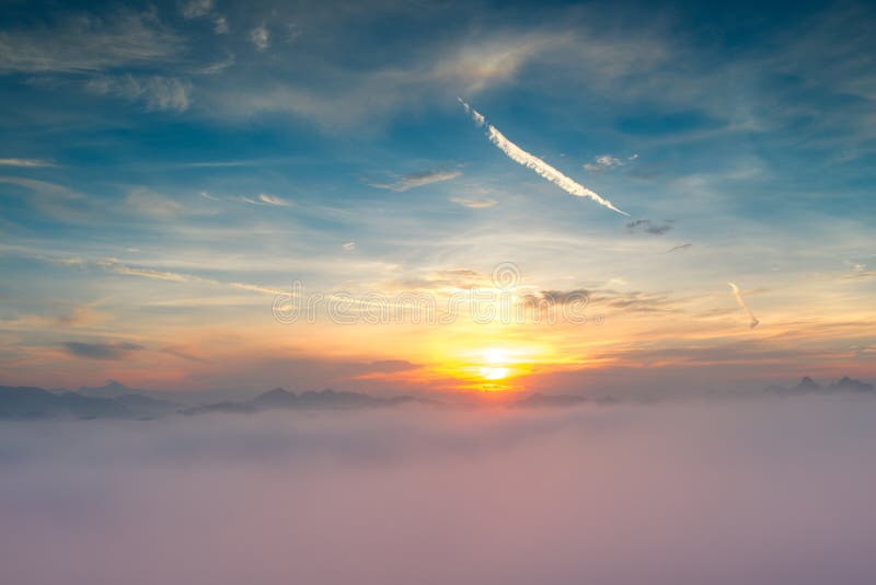 Sunrise time stock image. Image of blue, overlooking - 51612995
