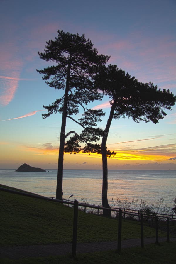 Sunrise on Torquay stock image. Image of devon, beach - 50603771