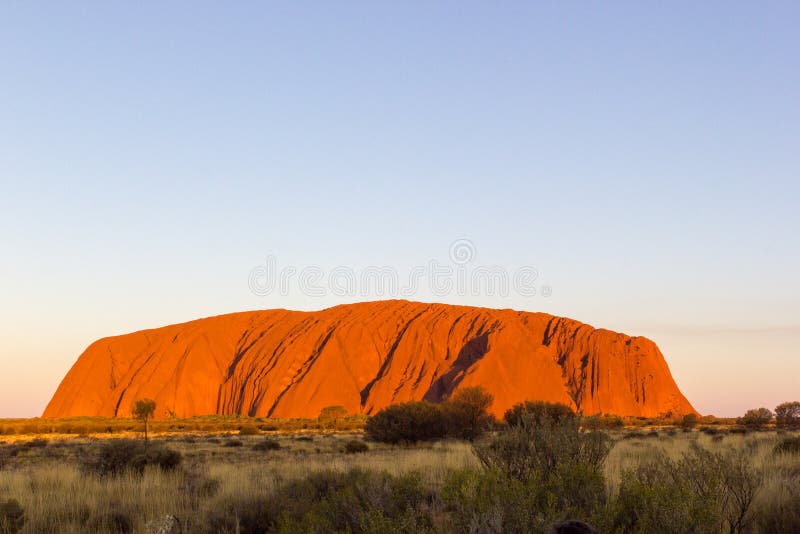 Sunrise at Uluru, Ayers Rock, the Red Center of Australia, Australia ...