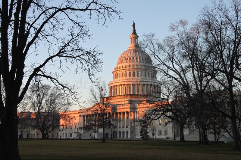 Sunrise US Capitol East Lawn Washington DC Stock Photo - Image of ...
