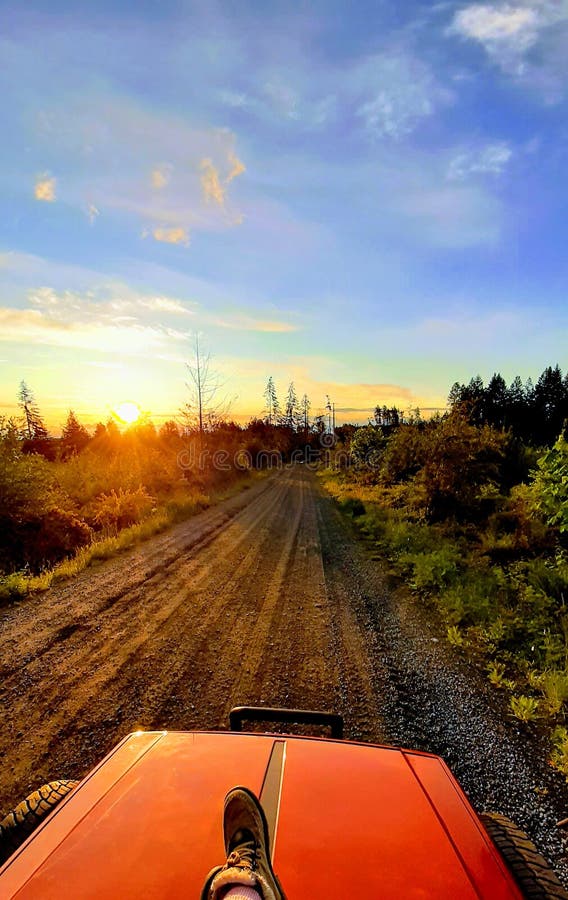 Sunrise Van-isle style stock image. Image of road, sunlight - 187688679
