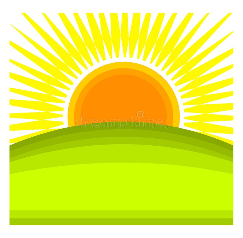 Sunrise stock vector. Illustration of glare, sunburst - 19310091