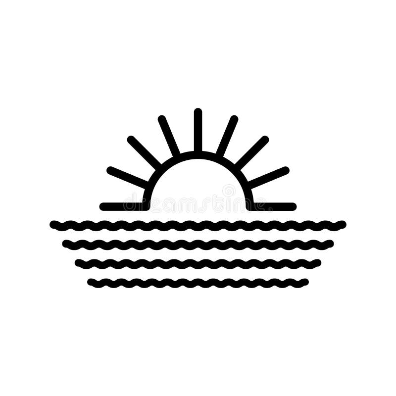 Sunrise Vector Icon. Sun, Rise Symbol. Morning Icon Stock Illustration ...