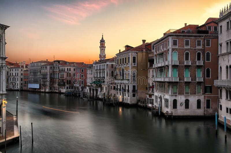 Sunrise in Venice stock image. Image of city, sunrise - 31426835