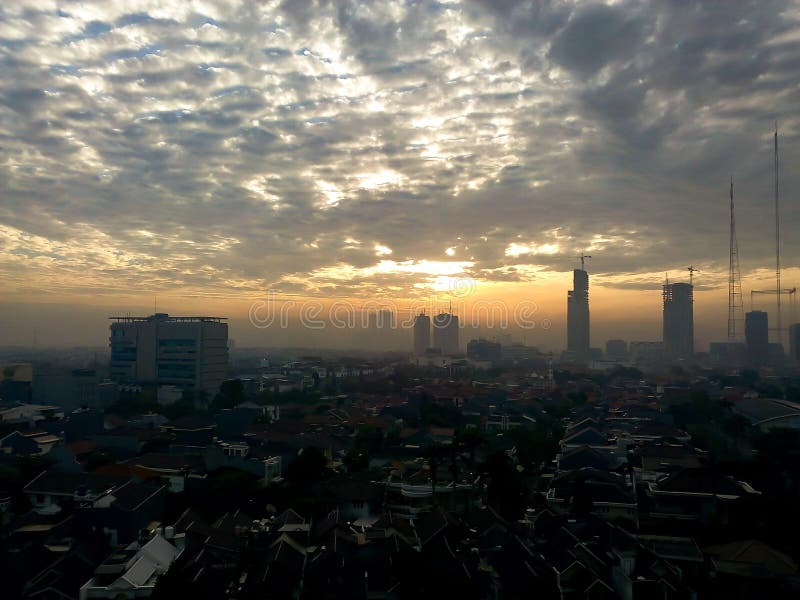 Sunrise stock photo. Image of city, view, morning, sunrise - 109984864