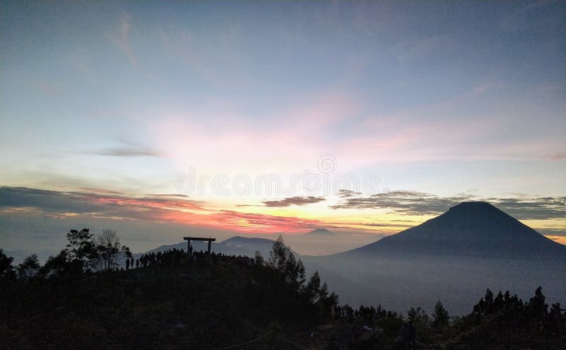 Sunrise View at Dieng, Indonesia Stock Photo - Image of dieng, nature ...