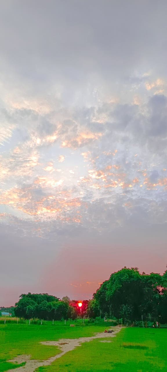 Sunrise view stock image. Image of sunset, beach, reflection - 341682327