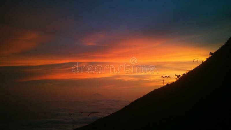 Sunrise View from the Mountain Stock Photo - Image of beautiful, gory ...