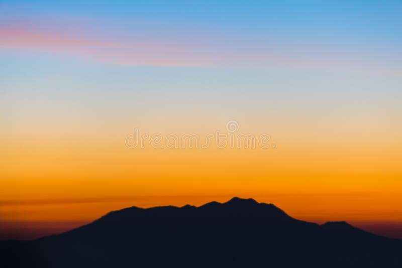 Sunrise View of Mountain Top Stock Image - Image of ridge, colorful ...