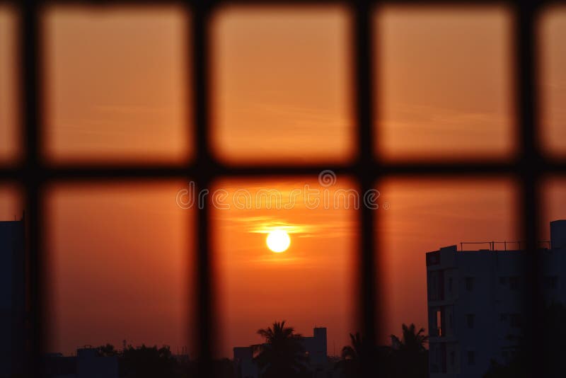Sunrise View from My Window Morning Sunlight Stock Image - Image of ...