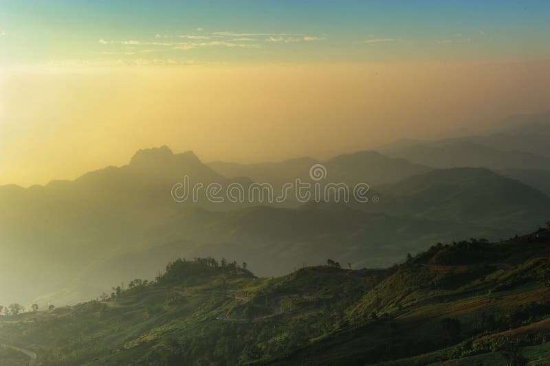 Sunrise from view point stock photo. Image of environment - 39045702
