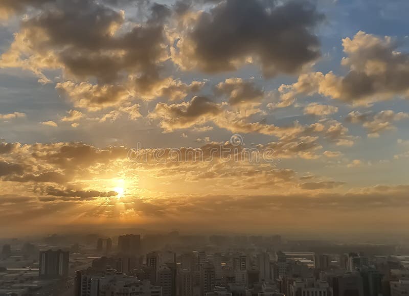 A Sunrise View from Rooftop Stock Photo - Image of rooftop, view: 171340940