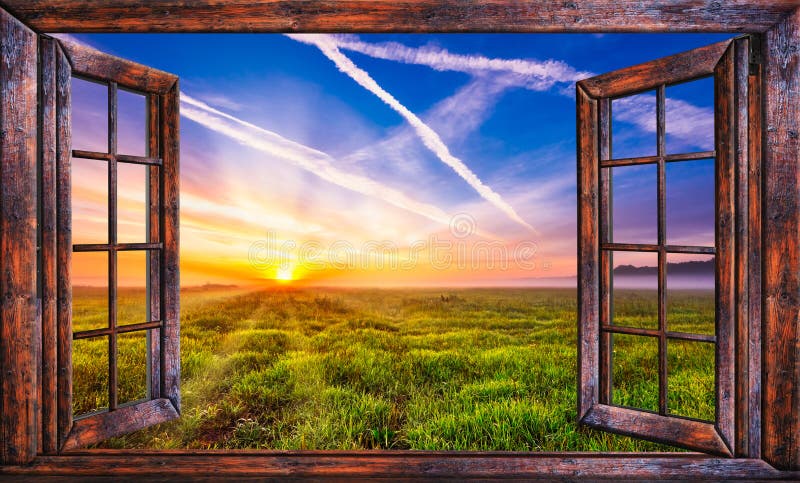 Sunrise View from the Window Stock Image - Image of house, awake: 63992923 Sunrise View from the Window Stock Image - Image of house, awake: 63992923