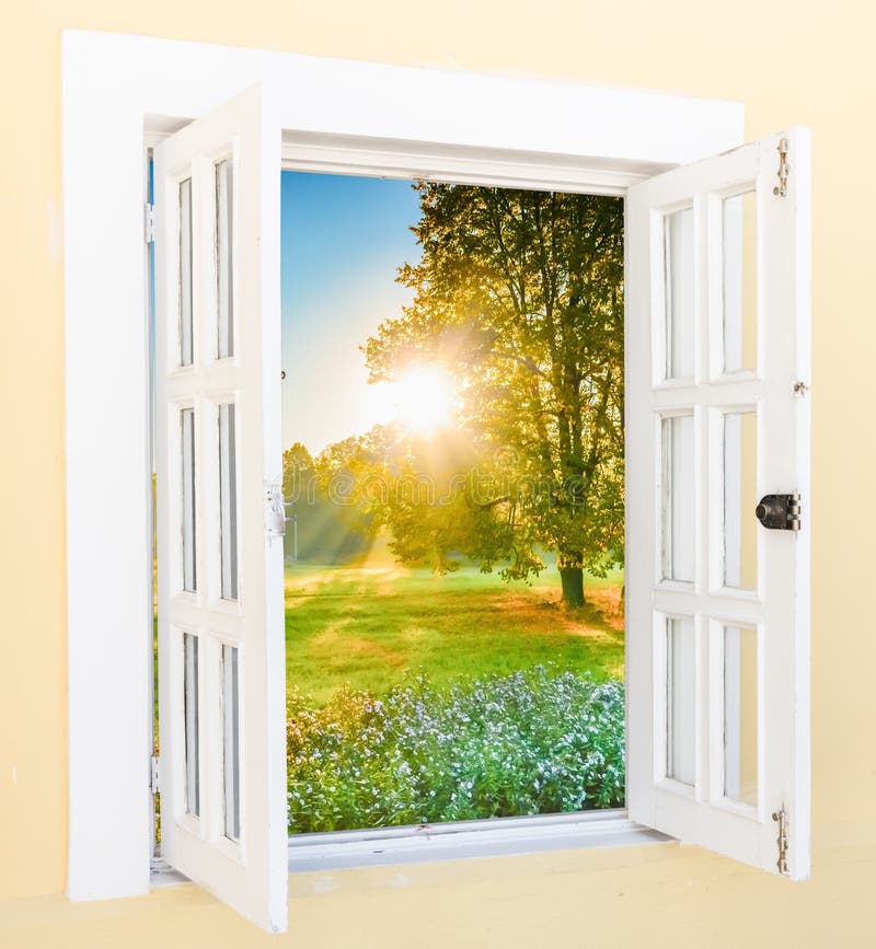 Sunrise View from the Window Stock Photo - Image of break, bright: 90629070