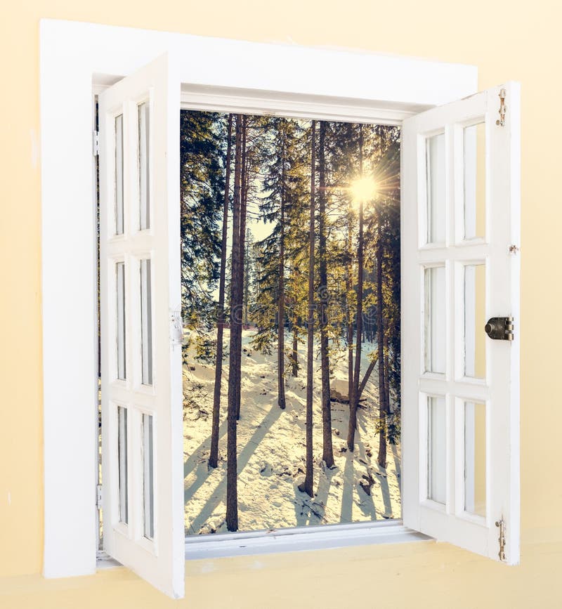 Sunrise View from the Window Stock Image - Image of house, awake: 63992923