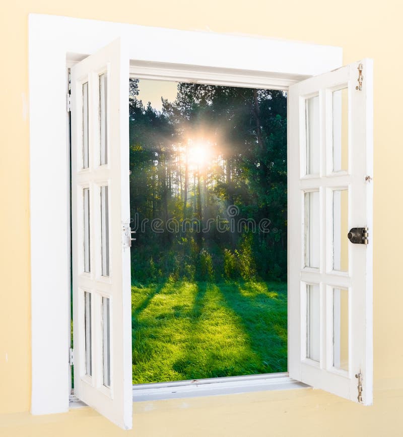 Sunrise View from the Window Stock Photo - Image of background, early ...