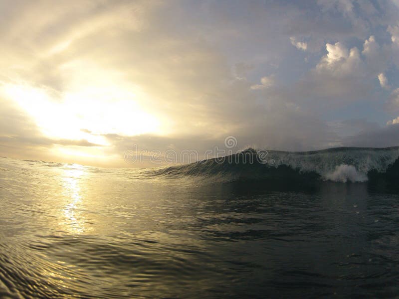 Sunrise wave stock image. Image of wave, sunrise, early - 45410485