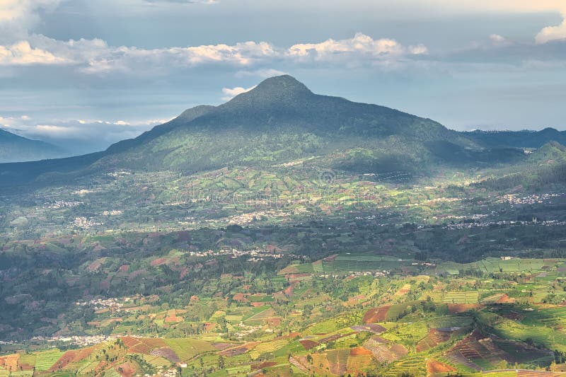 Sunrise in Wonosobo Indonesia Stock Image - Image of indonesia, gold ...