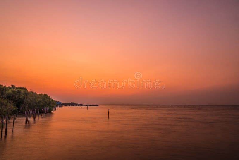 Sunrises at Thai gulf. stock photo. Image of dawn, beautiful - 88333732