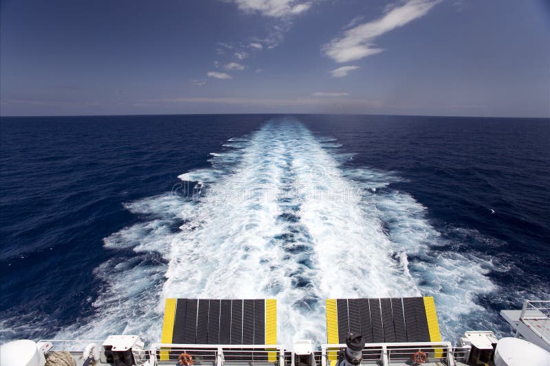 Boat Wake stock photo. Image of boat, water, foam, ocean - 7650262