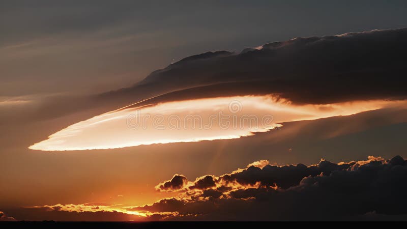 The Suns Golden Rays Reflect Off the Smooth Curved Surface of the ...