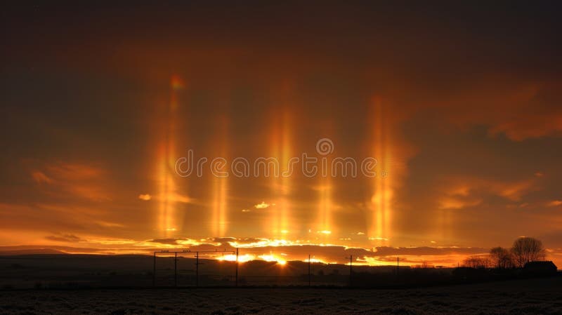 The Suns Last Farewell Creates a Stunning Display of Solar Pillars ...