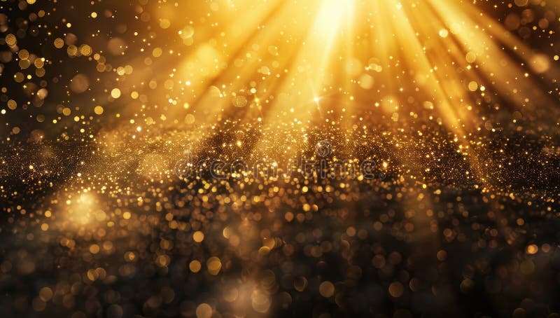 The Suns Rays Break through the Clouds, Creating Sparks in the Air ...