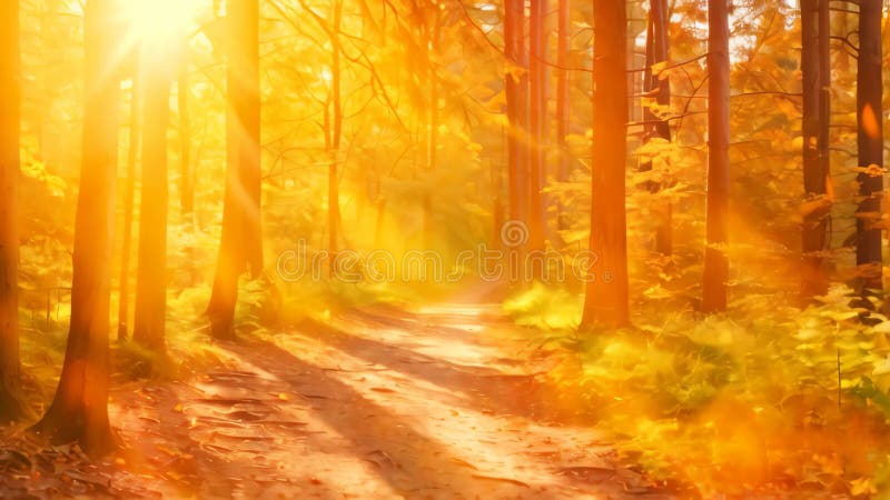 The Suns Rays Filtering through the Dense Canopy of Trees in a Forest ...