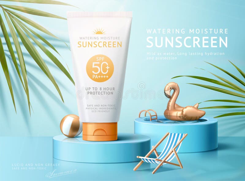 Sunscreen Ad Template Stock Illustrations – 935 Sunscreen Ad Template ...